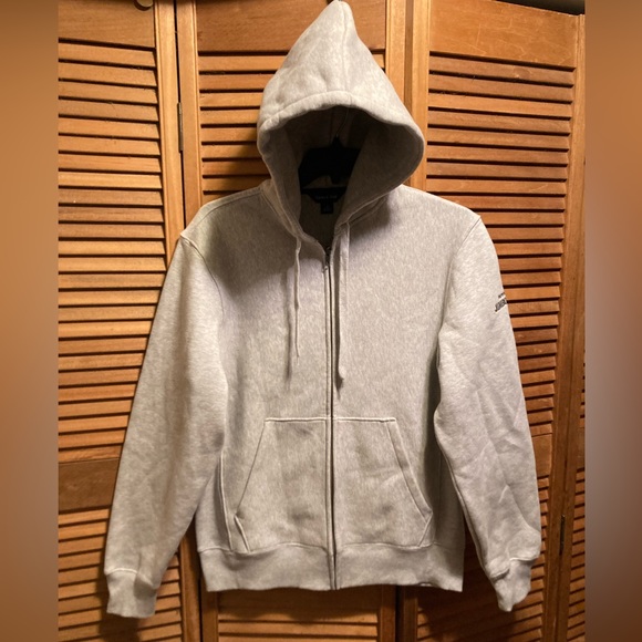 Sport-Tek | Tops | Sporttek Grey Heavyweight Zipper Front Hoodie With ...